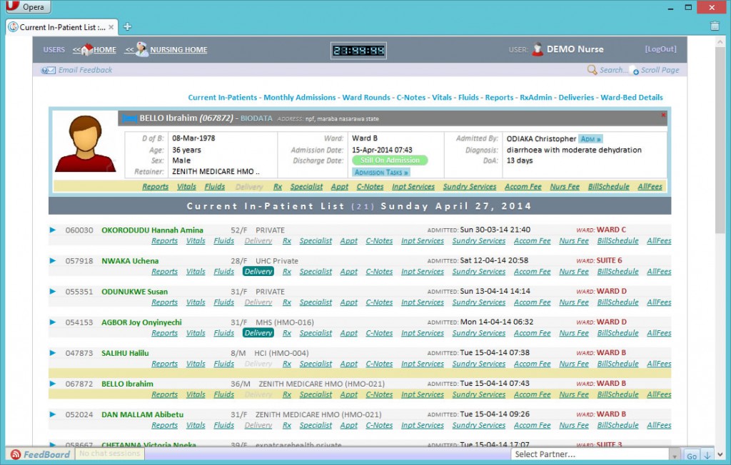admission_list | SwiftPractice EMR