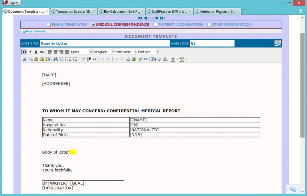 doc_template | SwiftPractice EMR